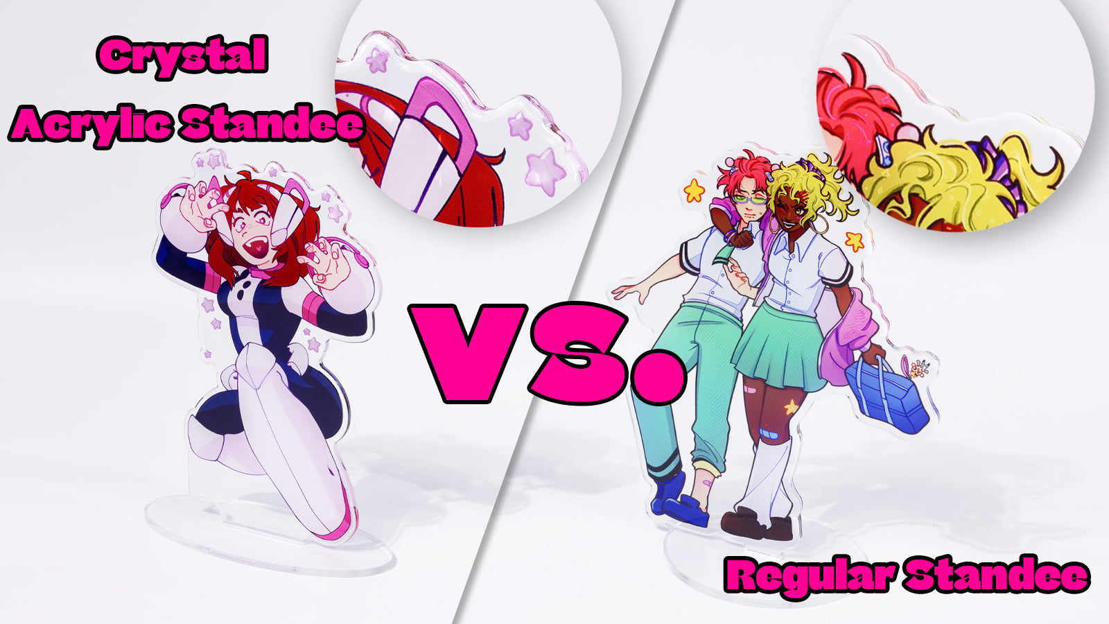 Crystal Acrylic Standees vs. Regular Standees: Why Crystal Edges Make ...