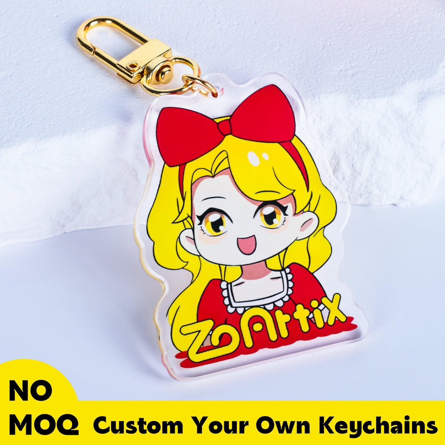 Custom Clear Acrylic Keychains – ZoArtix